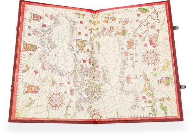 Portolan-Karten des Bartolomeo Olives von Mallorca - Ziereis Faksimiles